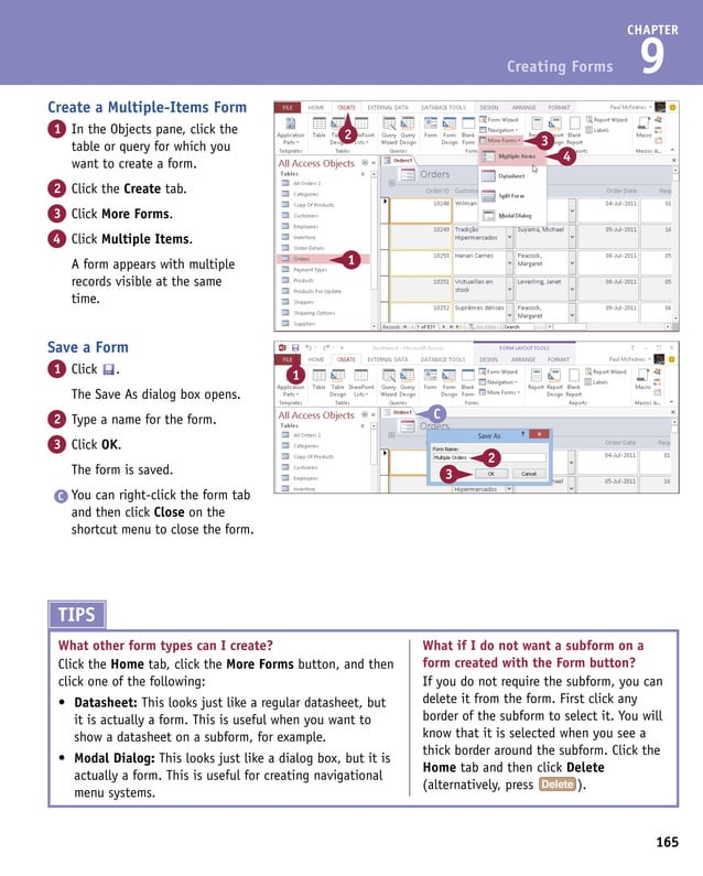 Micro Soft Access - Creating Forms | PDF