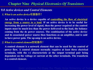 Chapter 09.ppt Physical elements of Transistors | PPT