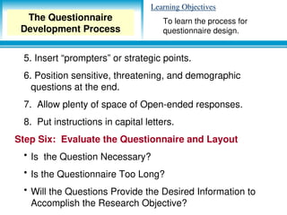Marketing Research chapter08 Questionnaire.ppt