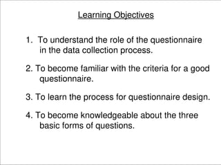 Marketing Research chapter08 Questionnaire.ppt