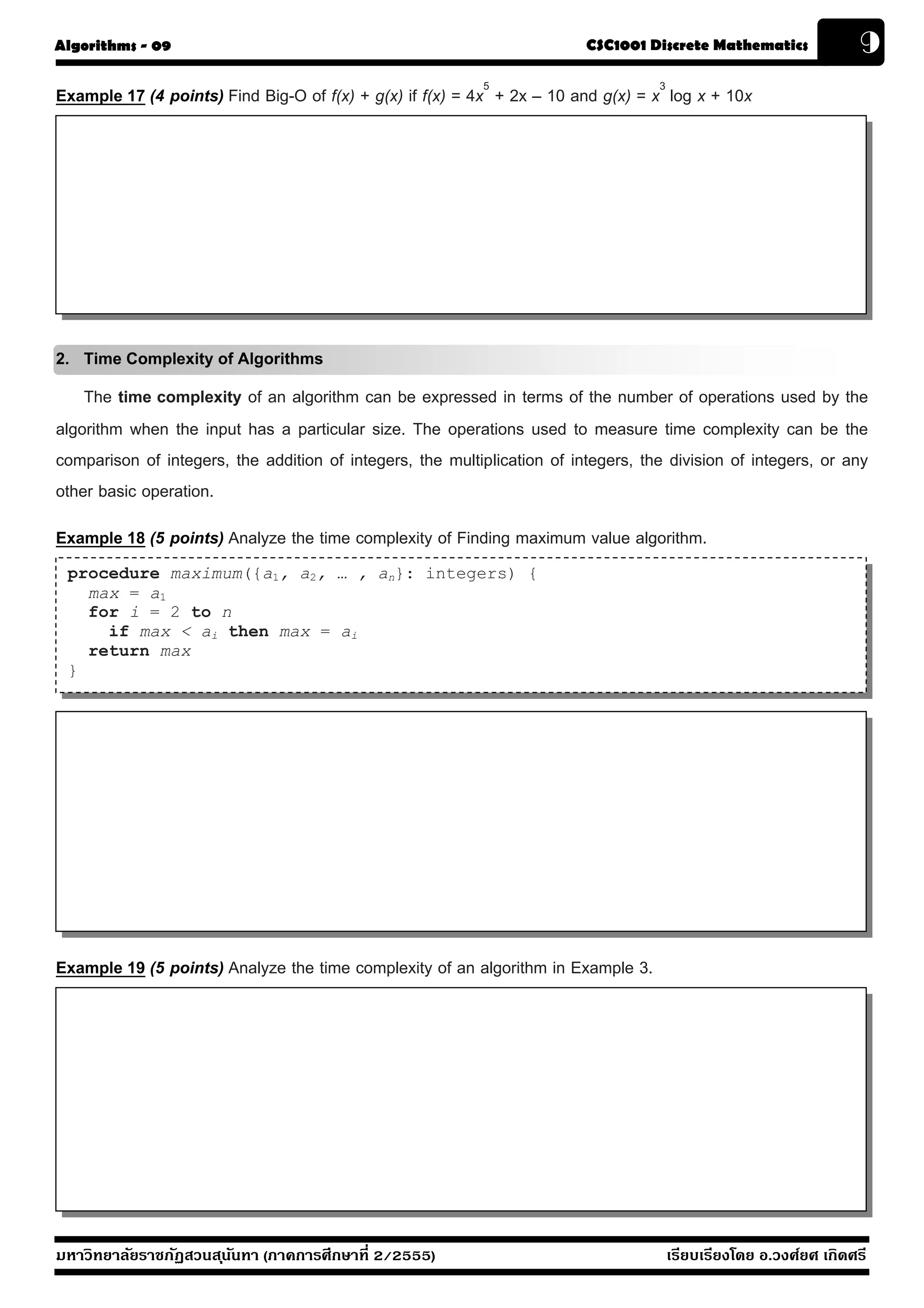 Discrete-Chapter 09 Algorithms | PDF