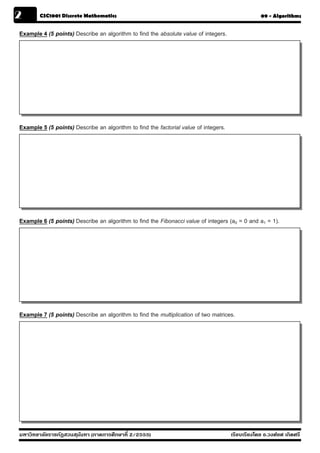 Discrete-Chapter 09 Algorithms | PDF