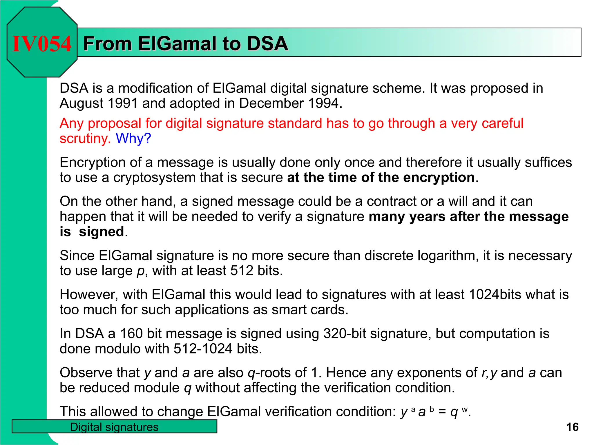 various Digital signatures algorithms.ppt