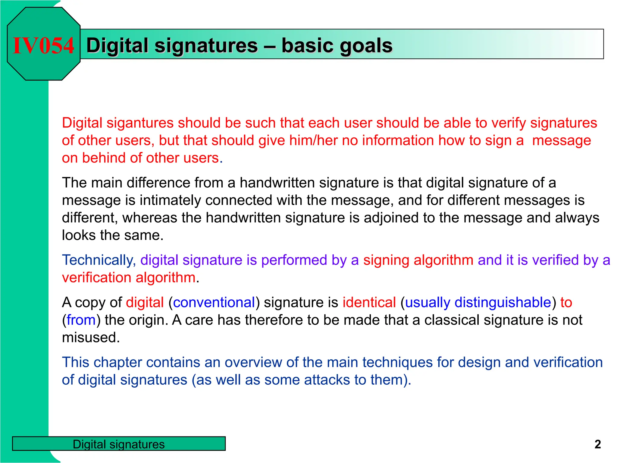various Digital signatures algorithms.ppt