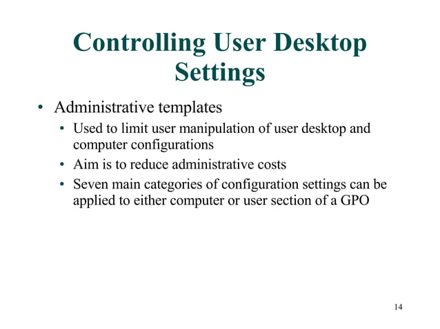Chapter09 Implementing And Using Group Policy | PPT