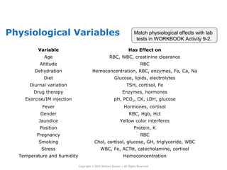 Chapter 09 Preanalytical Considerations | PPT