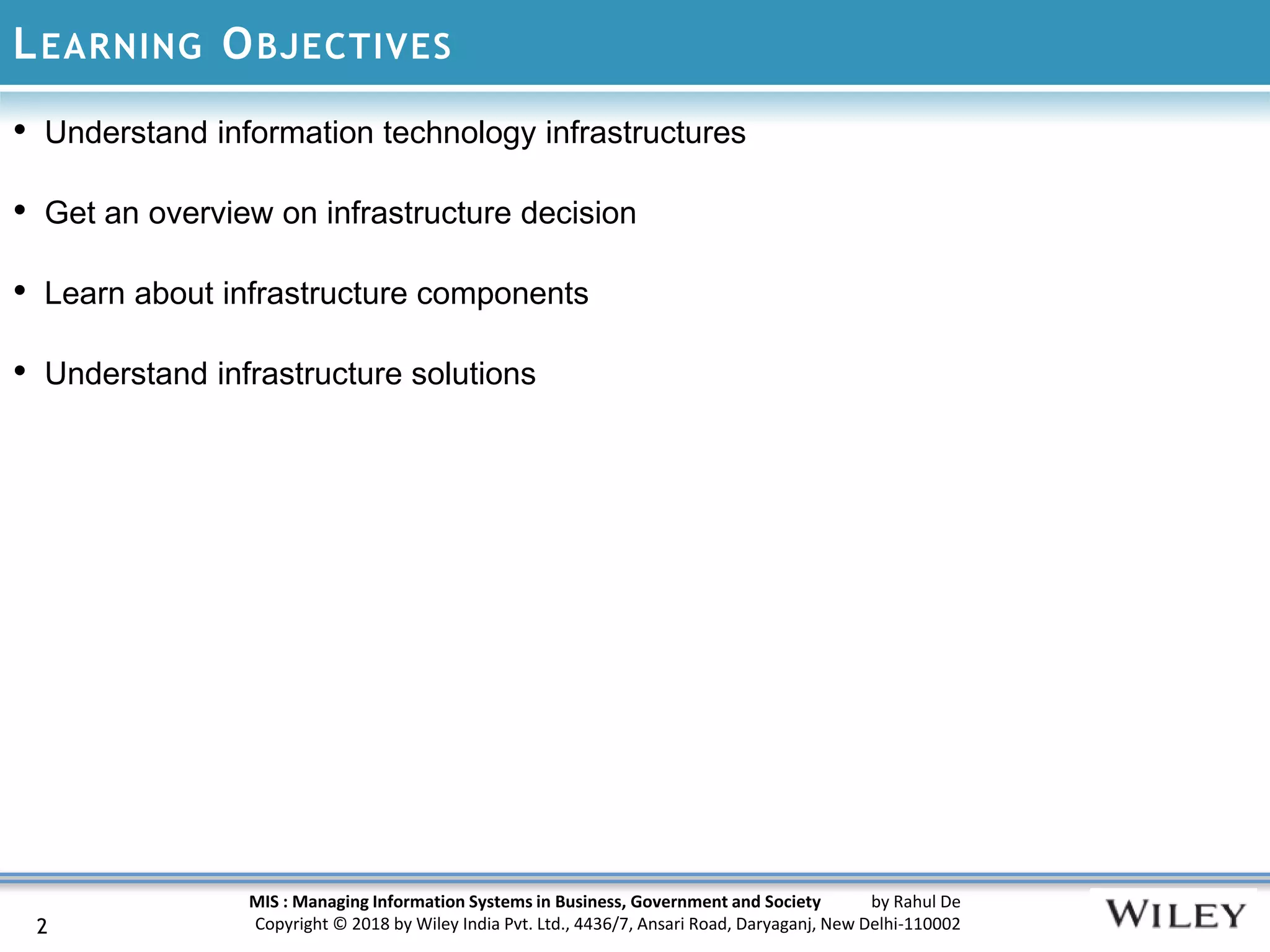 information technology and infrastructures choices | PPT