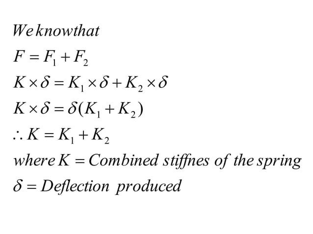 Design of Spring and othe machinery parts | PDF