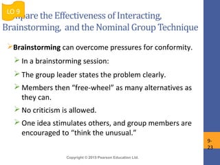 Chapter09 foundations of group behavior | PPT
