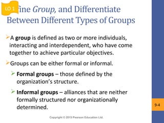Chapter09 foundations of group behavior | PPT