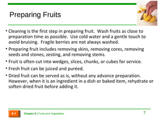 CH 9, CA 1, Notes, Tillotson, FRMCA, ProStart | PPT