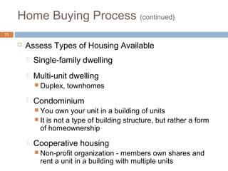 Chapter 09 (topic 4 housing planning) | PPT