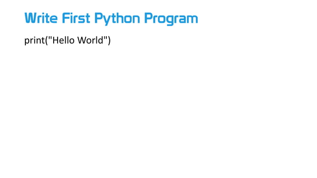 Chapter 0 Python Overview (Python Programming Lecture) | PPT