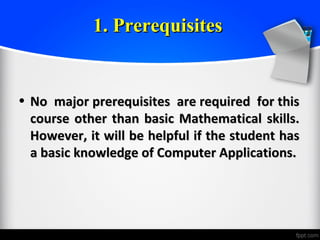 Chapter 0 syllabus 2019 20 | PPT