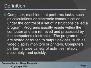 Chapter 1 Introduction to Computer | PPT | Computing | Technology & Computing