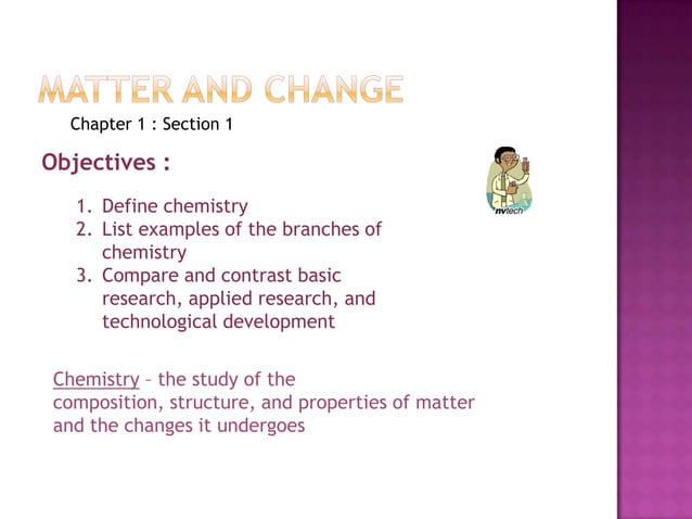 Chapter 1.1 Matter and Change | PPTX