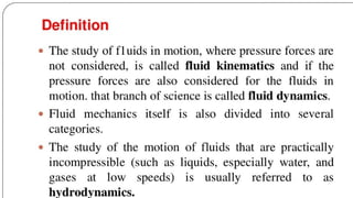 Fluid mechanics for civil engineering pptx | PPTX
