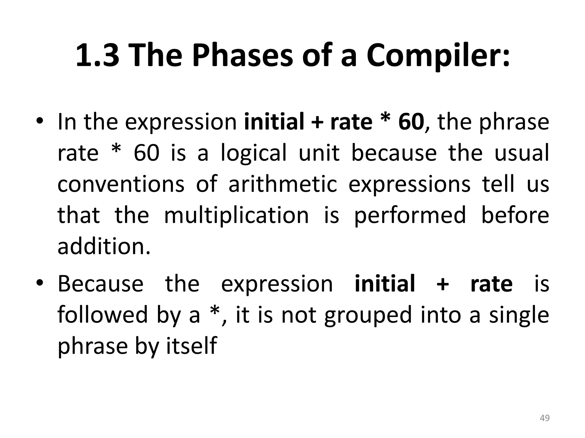 Compiler Chapter 1 | PPTX