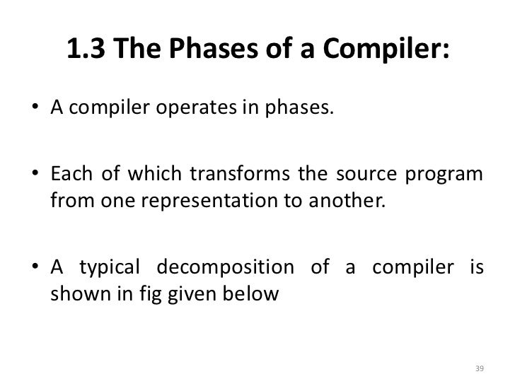 Compiler Chapter 1