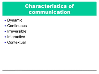 Chapter 1: The Human Communication Process | PPT
