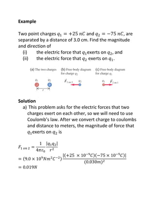Chapter1: Coulomb's Law | PDF