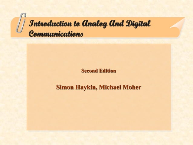 introdution to analog and digital communication | PDF | Computer Networking | Computing