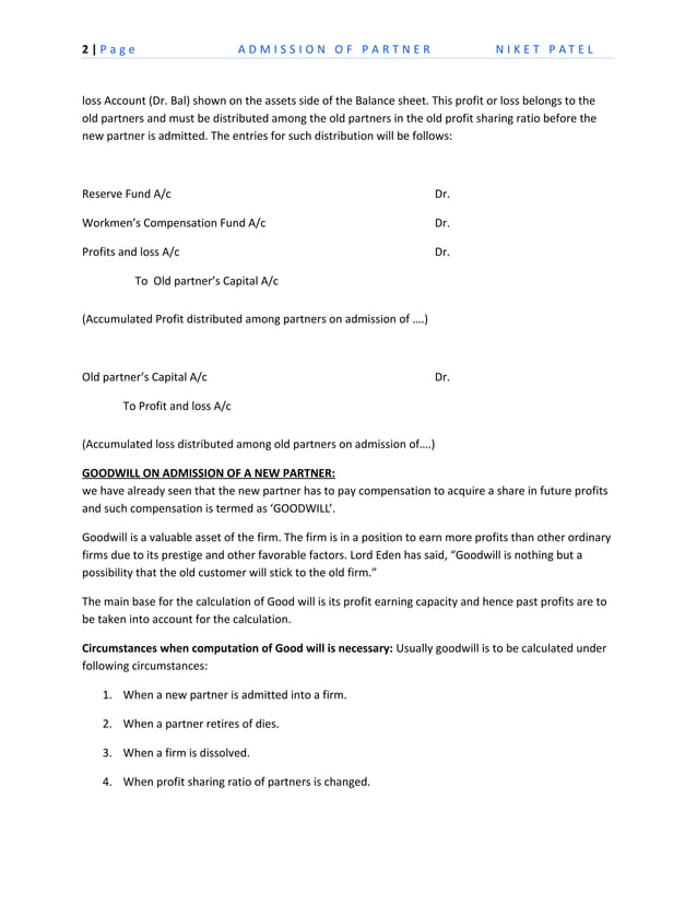 Partnership deed | PDF