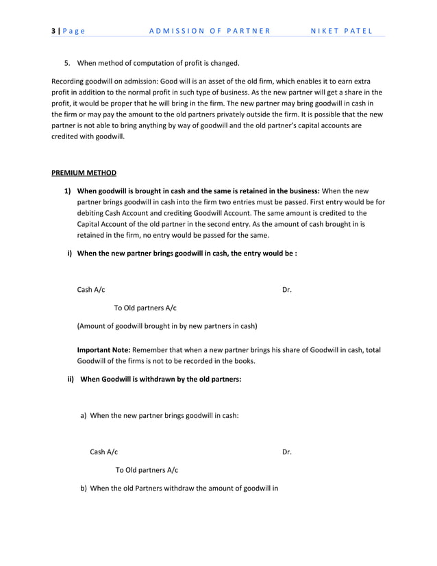 Partnership deed | PDF