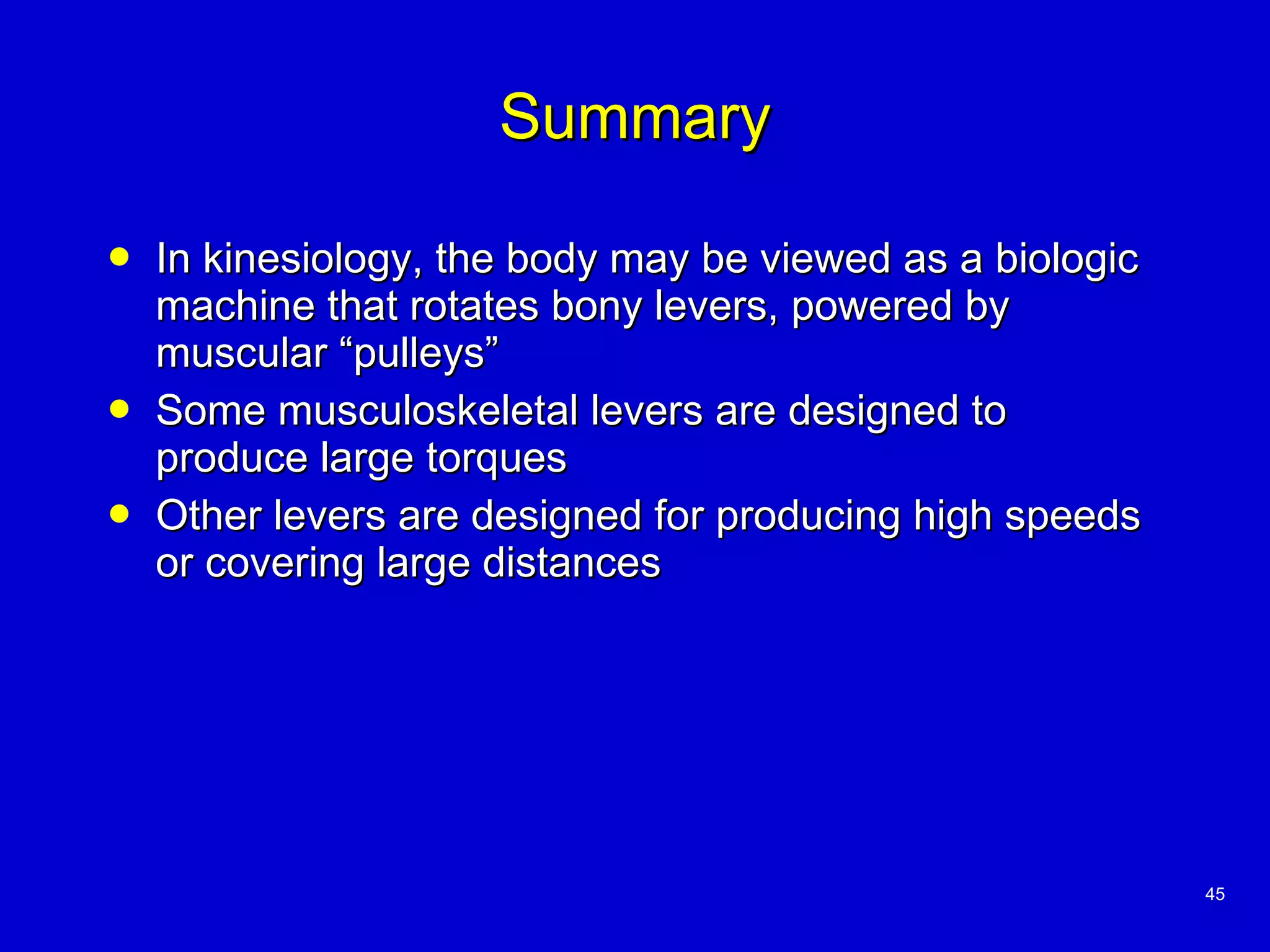 Basic Principles of Kinesiology | PPT