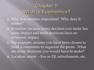 Chapter 1 - Econ | PPT