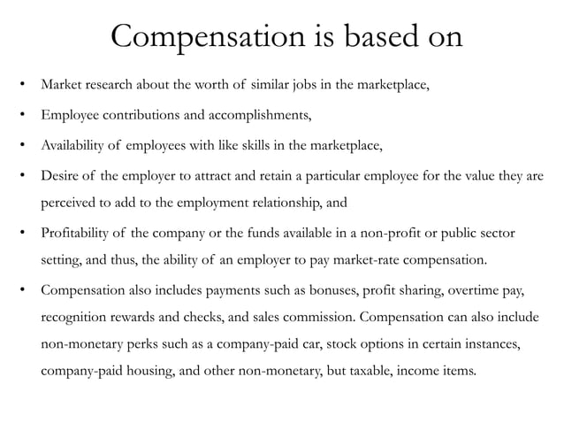 compensation | PPTX