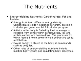 Chapter 1 NUTR | PPT