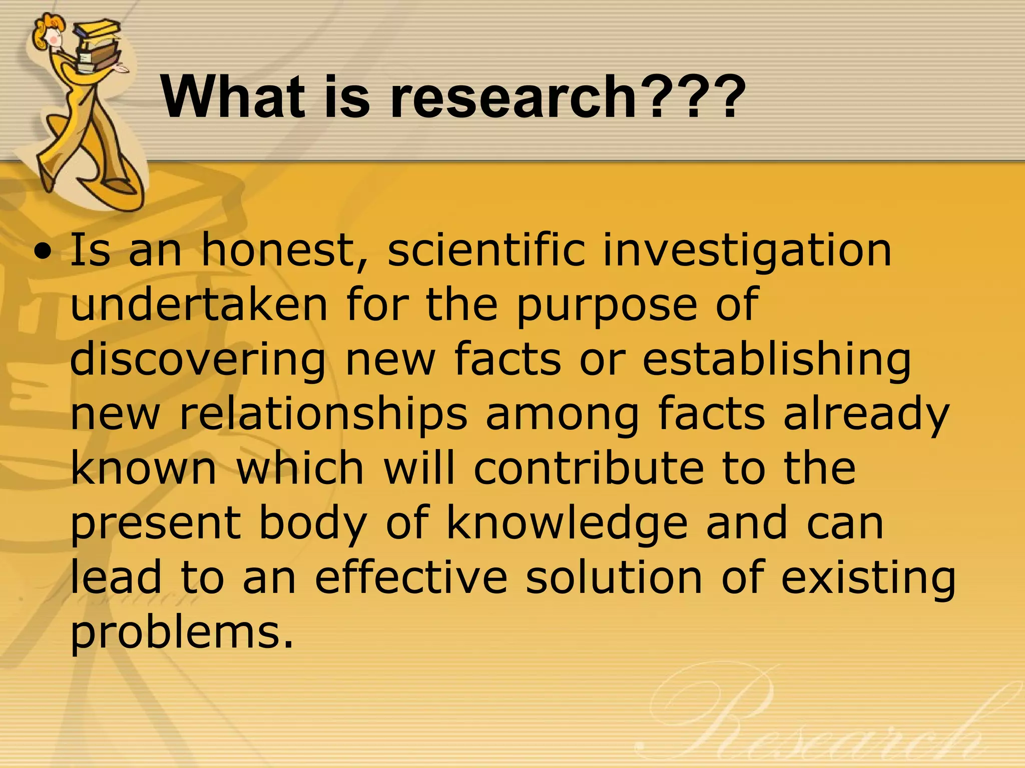 Chapter 1-INTRODUCTION TO RESEARCH | PPT