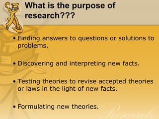 Chapter 1-INTRODUCTION TO RESEARCH | PPT