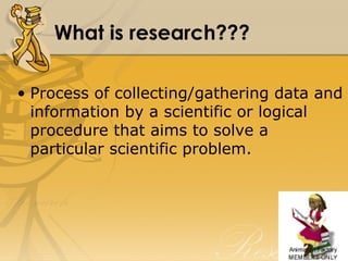 Chapter 1-INTRODUCTION TO RESEARCH | PPT