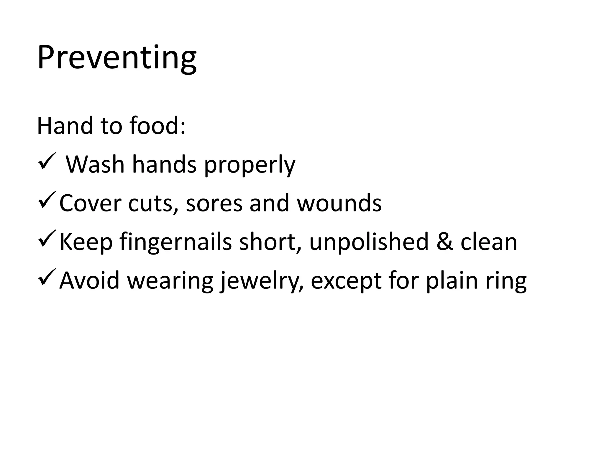 FOOD SANITATION, SAFETY & HYGIENE - CHAPTER 1 | PPTX