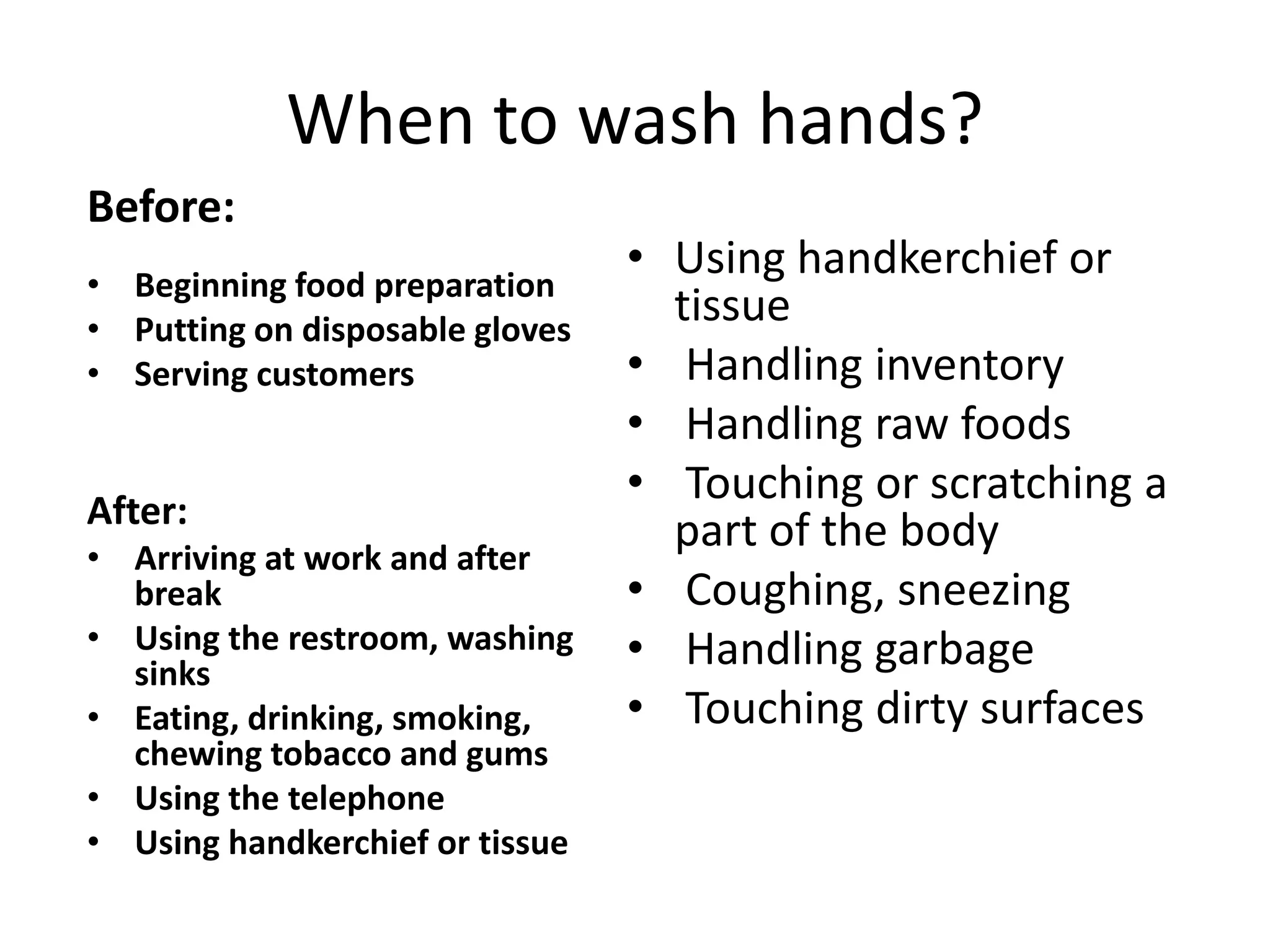 FOOD SANITATION, SAFETY & HYGIENE - CHAPTER 1 | PPTX