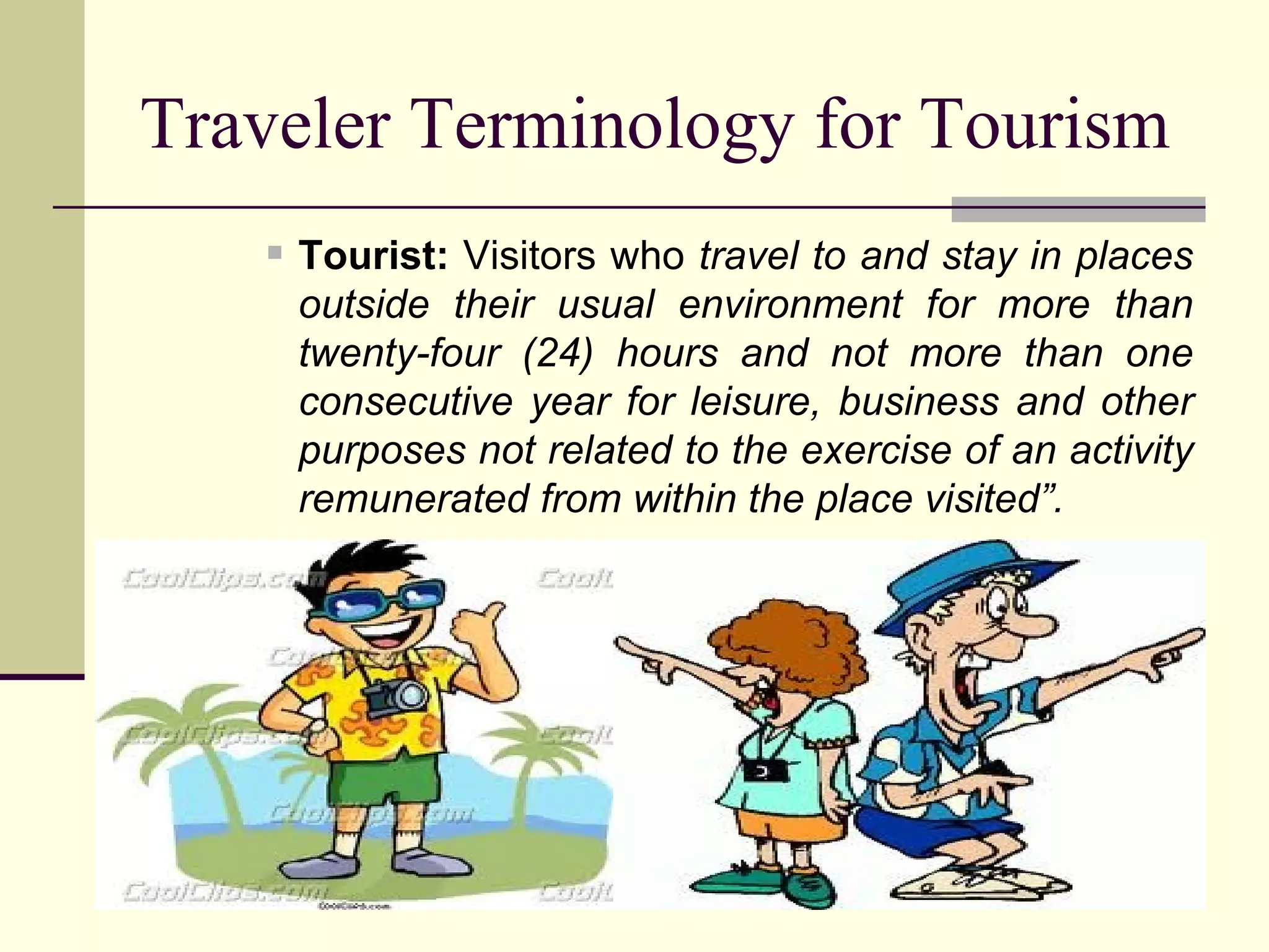 Introduction to Tourism | PPT