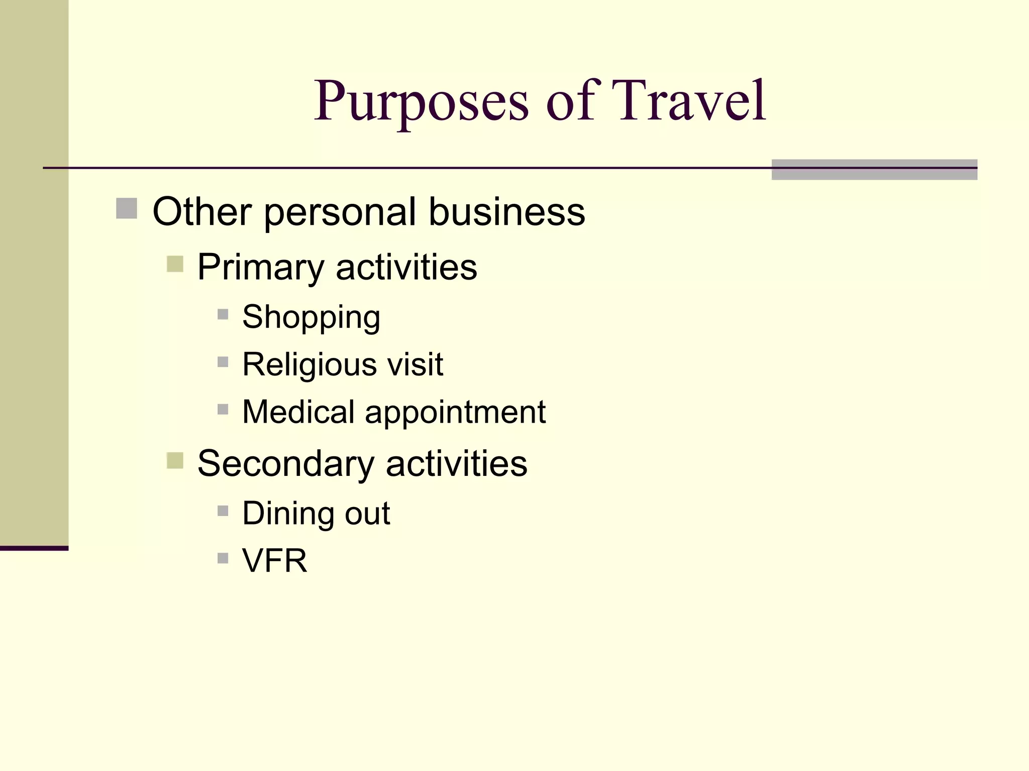Introduction to Tourism | PPT
