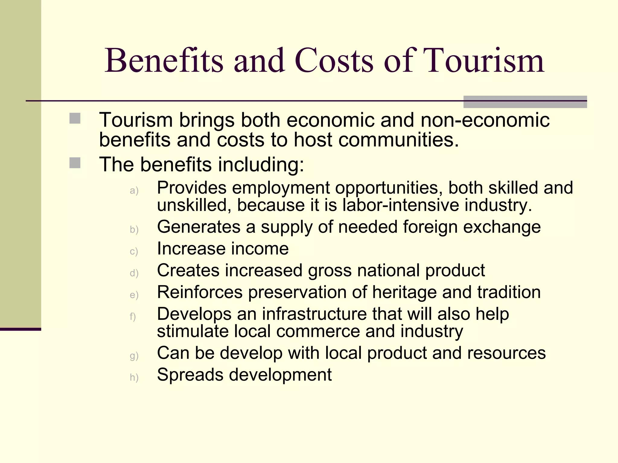 Introduction to Tourism | PPT