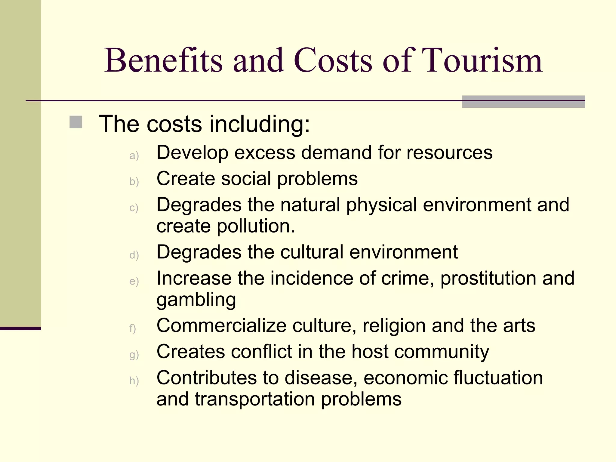 Introduction to Tourism | PPT