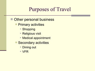 Introduction to Tourism | PPT