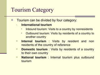 Introduction to Tourism | PPT