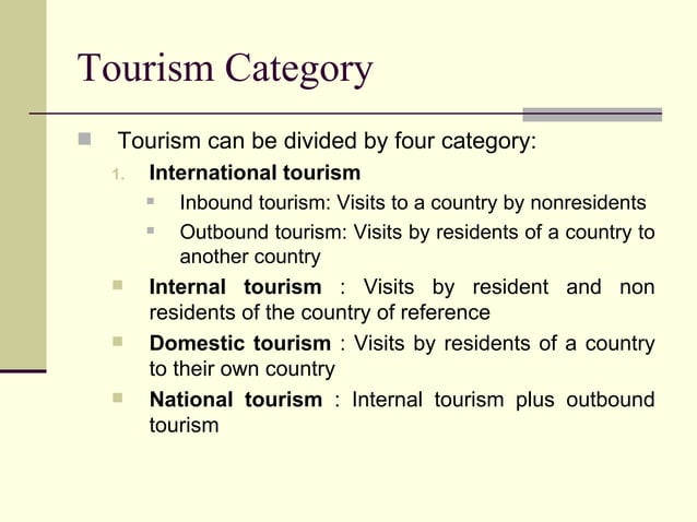 Introduction to Tourism | PPT