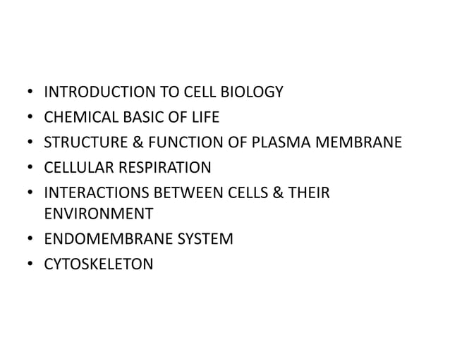 Chapter 1 cell biology intro cell | PPSX