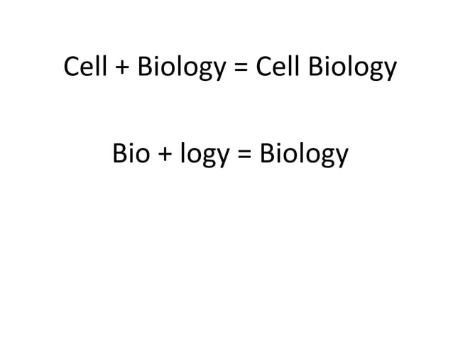 Chapter 1 cell biology intro cell | PPSX