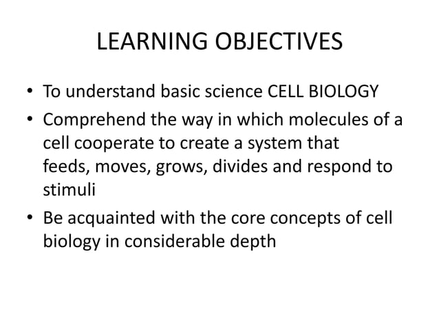 Chapter 1 cell biology intro cell | PPSX