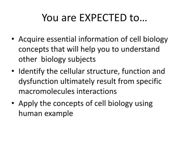 Chapter 1 cell biology intro cell | PPSX