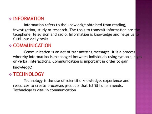 Chapter 1 Introduction To Ict
