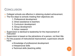 Chapter 1 - Supervisions for successful school | PPTX